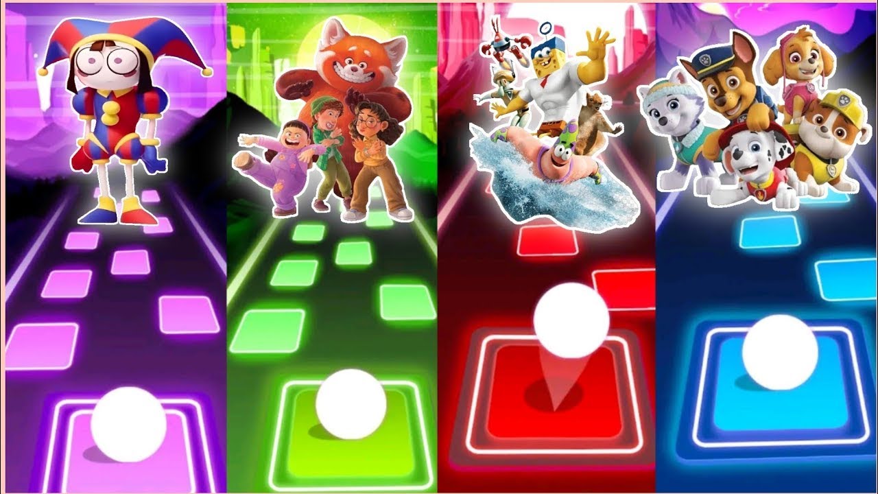 The Amazing Digital Circus- Turning Red- Spongebob - Paw Patrol ...