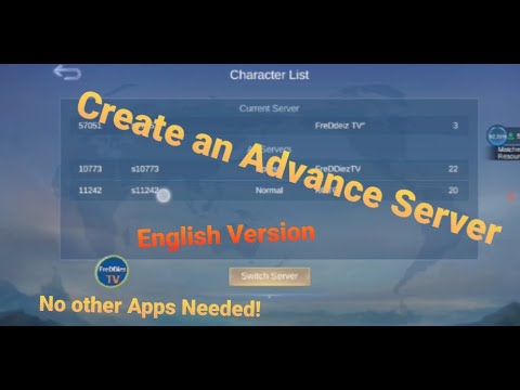 HOW TO CREATE ADVANCE SERVER ACCOUNT IN MOBILE LEGENDS SEPT 2022 ...