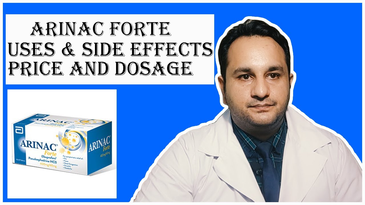 Arinac forte tablet Uses | Ibuprofen & Pseudoephedrine | Benefits ...