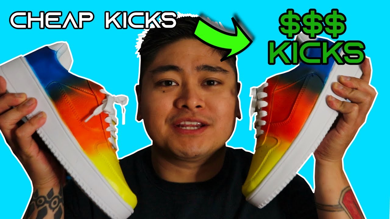Customizing $15 Walmart Shoes - (Airbrush) - YouTube