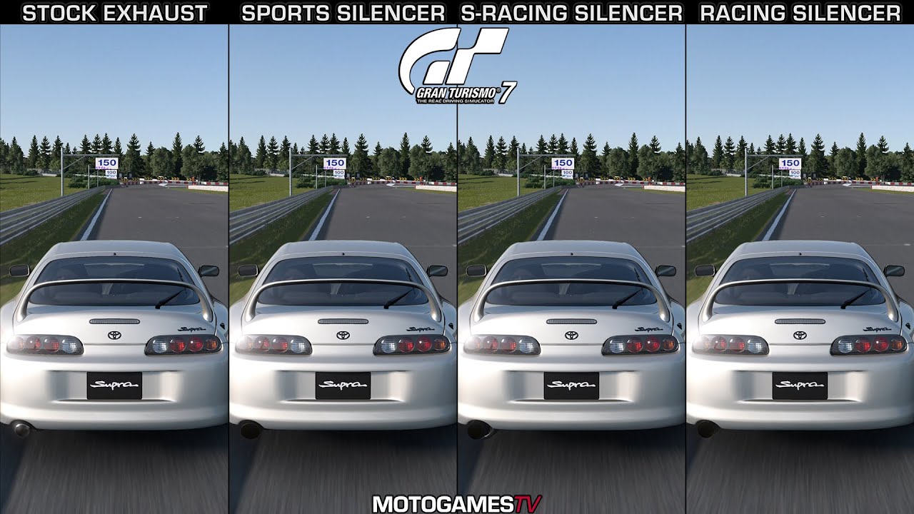 Gran Turismo 7 Toyota Supra RZ '97 Exhaust Upgrades - YouTube