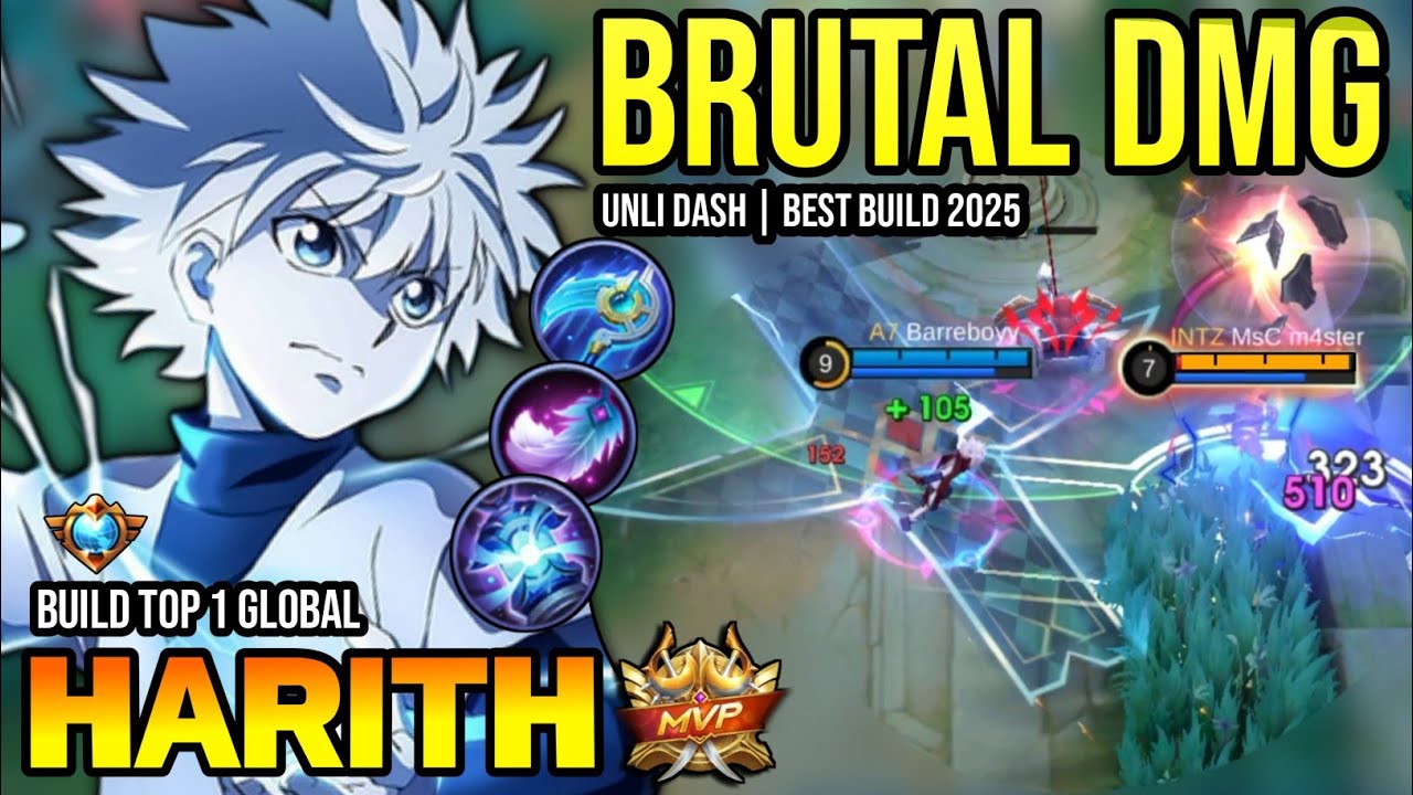 HARITH BEST BUILD 2025 | BUILD TOP 1 GLOBAL HARITH GAMEPLAY | MOBILE ...