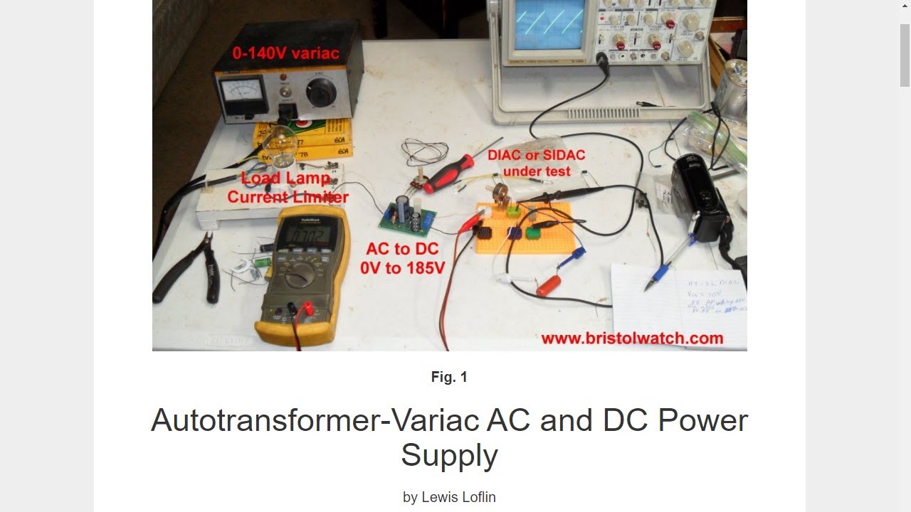 Build Autotransformer-Variac AC and DC Power Supply - YouTube