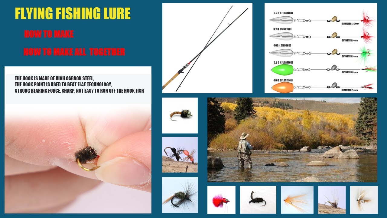 Diy flying fishing lure for beginners - YouTube