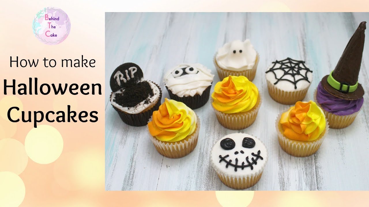 Halloween cupcakes / How to make Halloween cupcakes tutorial - YouTube