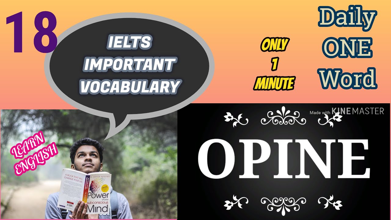 OPINE||Meaning|daily one word - YouTube