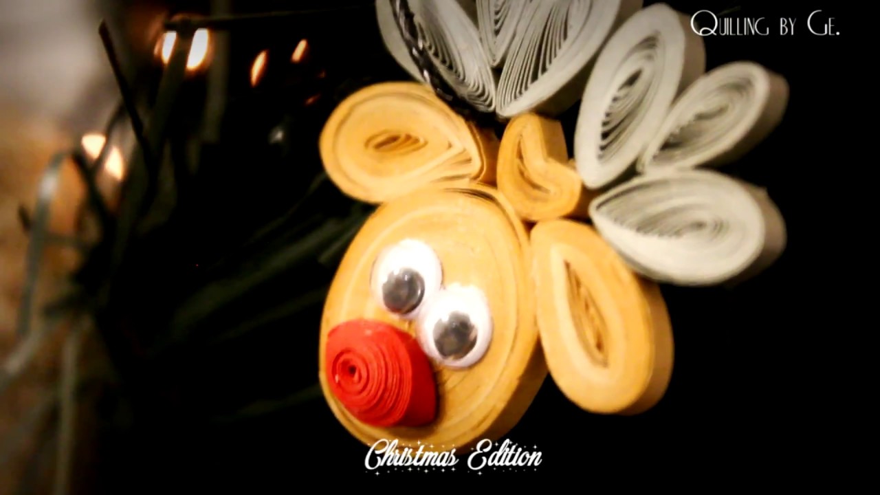 How to Make Rudolph, the Red-Nosed Reindeer - Quilling Tutorial [by Ge ...
