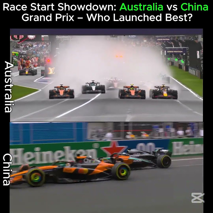 Race Start Showdown Australia vs China Grand Prix – Who Launched Best #F1 #AustralianGP # ...