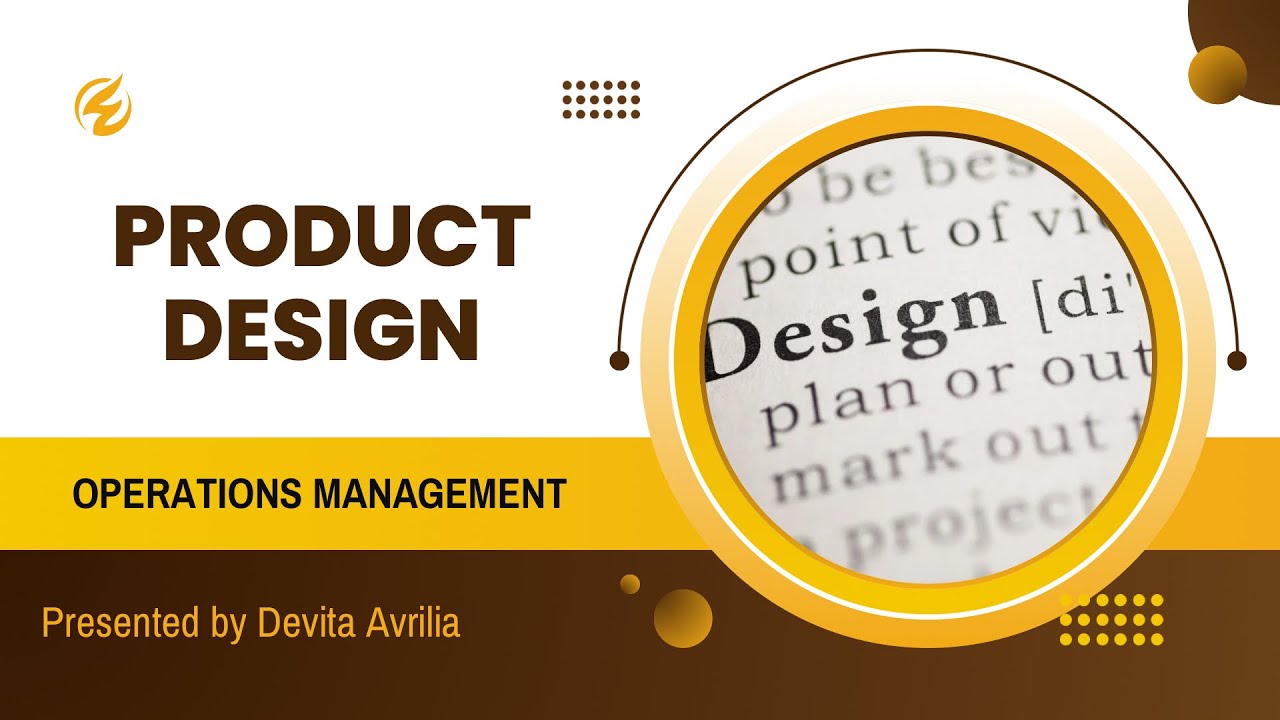 [OPERATIONS MANAGEMENT] PRODUCT DESIGN - YouTube