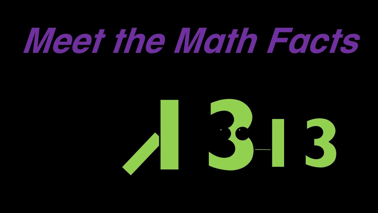 Meet The Math Facts Level 4 '1 x 13 = 13' - YouTube