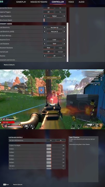 Aim assist feels doubled and sucks in the middle, the strongest sensitivity.【Apex Legends】 - YouTube