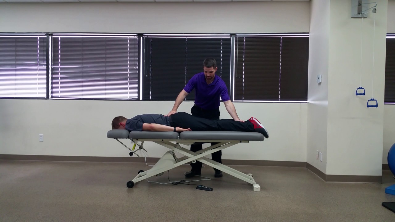 Prone Knee Bend Test - YouTube