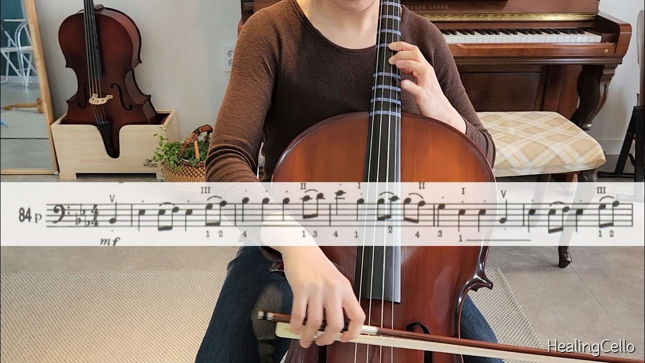 스트링빌더3 no.84 | string builder cello | cello lesson | 첼로배우기 | 첼로레슨 | 첼로독학 - YouTube
