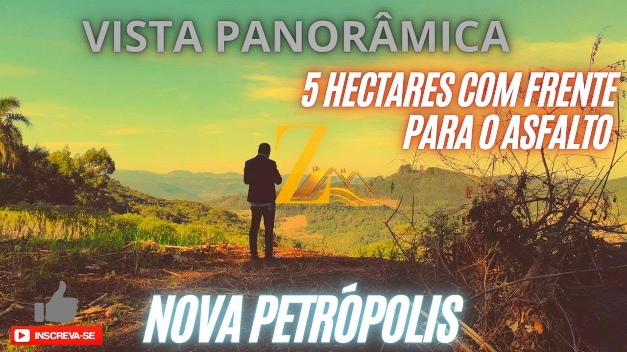 5 HECTARES COM ACESSO PELO ASFALTO EM REGIÃO URBANA COM VISTA ...