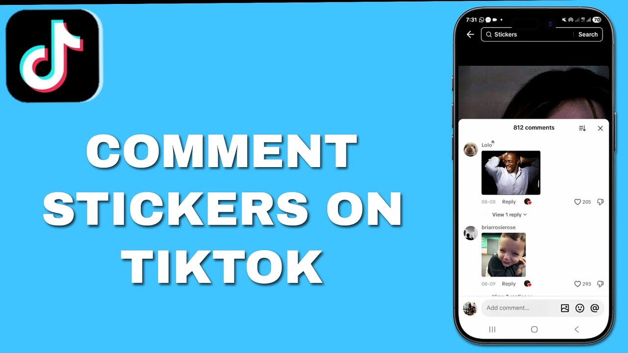 How To Add Stickers In Tiktok Comments ||Comment Stickers on TikTok ...
