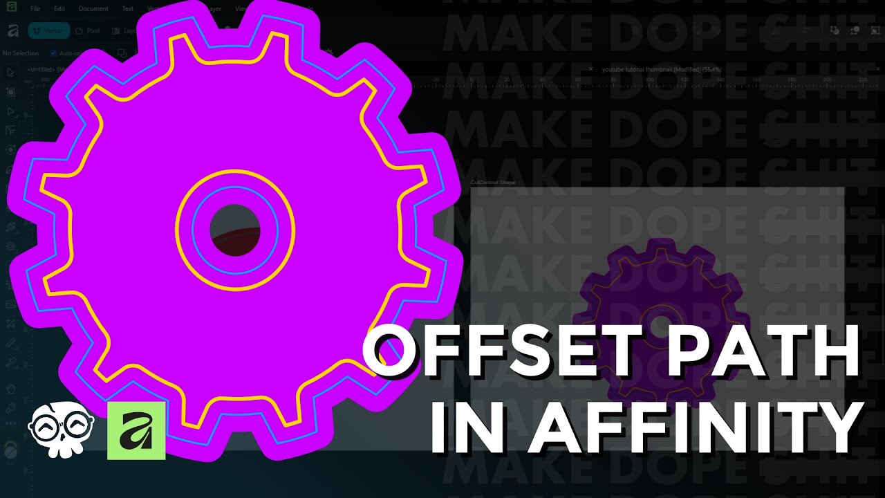 How To Offset a Path in Affinity - YouTube