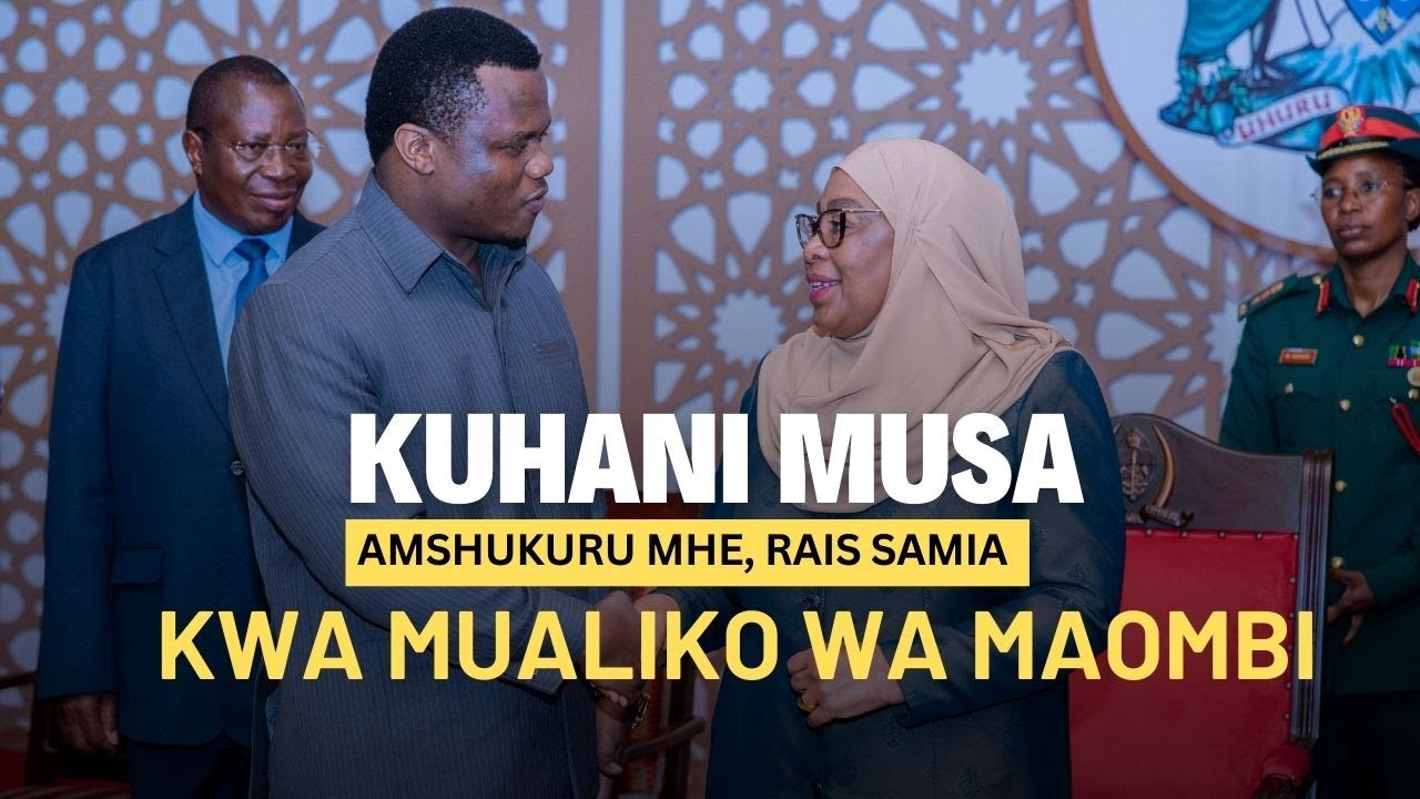 KUHANI MUSA AMSHUKURU MH, RAIS SAMIA KWA MUALIKO WA KULIOMBEA TAIFA ...