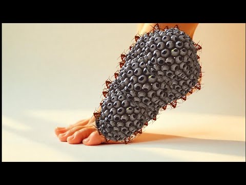 ASMR foot trypophobia 🚨 othana day Trick stop motion| ASMR animat ...