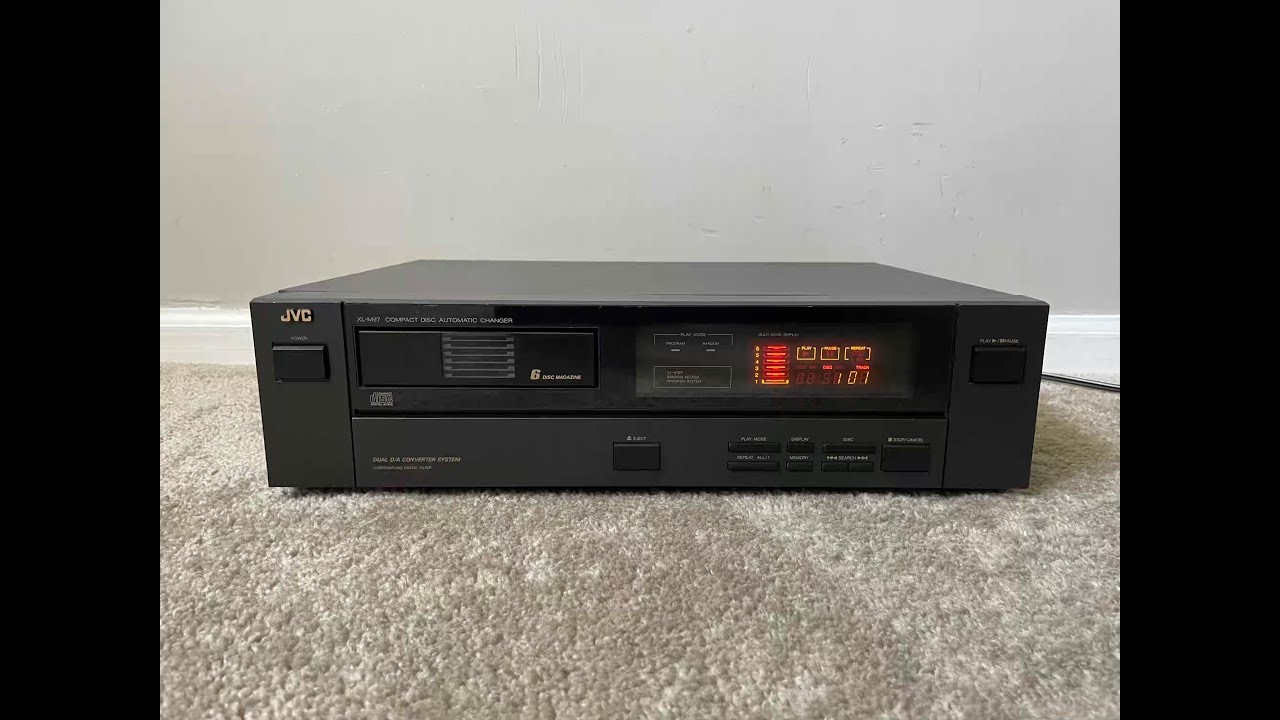 JVC XL-M97 6 Compact Disc CD Player Changer - YouTube