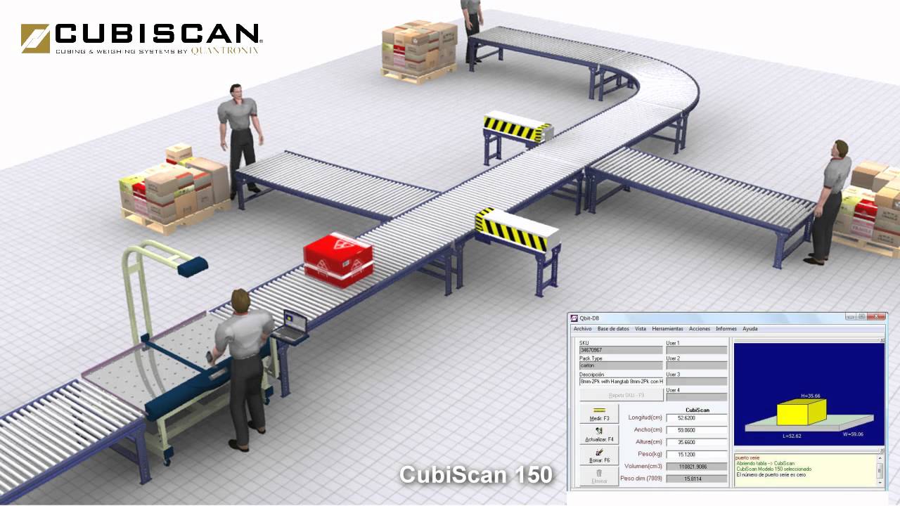 CubiScan 150 animation video with QBIT-DB system application - YouTube