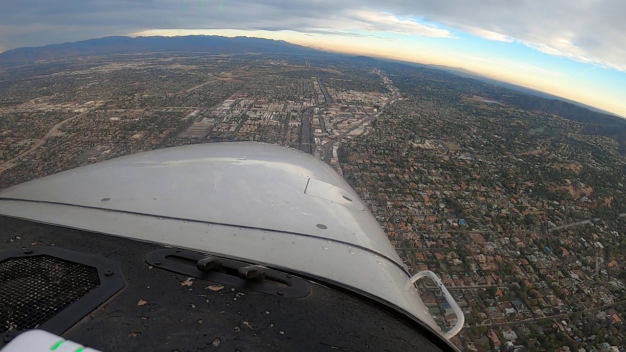C172 Landing Van Nuys (KVNY) Runway 34L - YouTube