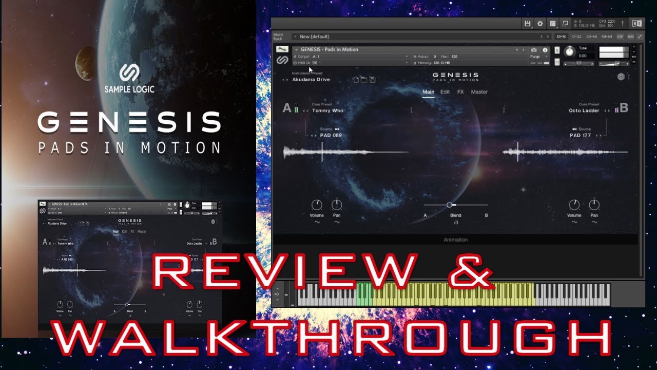 REVIEW: Sample Logic GENESIS Pads in Motion & Walkthrough - YouTube