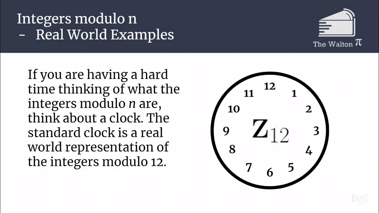 Integers Modulo n - YouTube