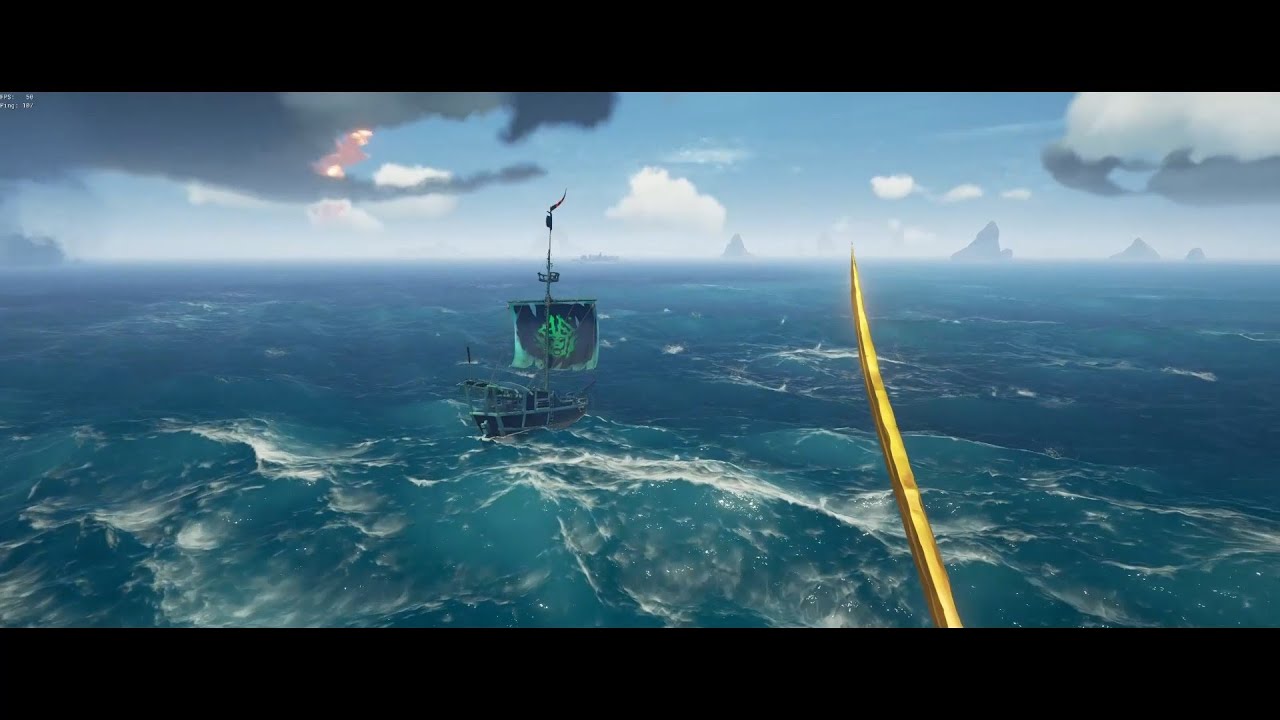 Duel with Solo Sloop and Brig - Sea of Thieves - YouTube