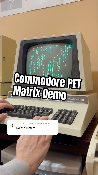 Commodore PET Matrix Demo by ⁠ ⁠@fuzzybad #retrocomputing #programming - YouTube