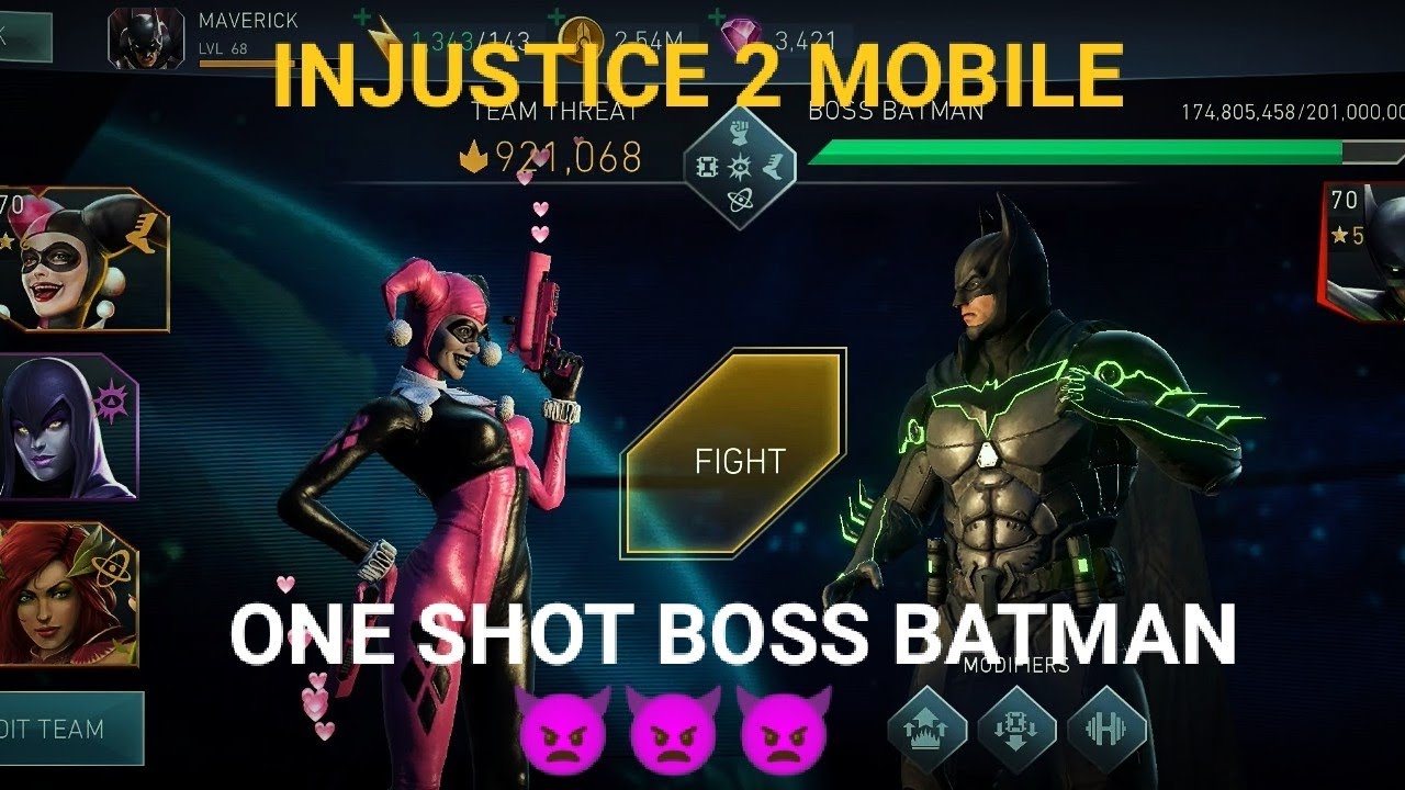 ONE SHOT BOSS BATMAN ON ICE SOLO RAID EVENT | INJUSTICE 2 MOBILE - YouTube