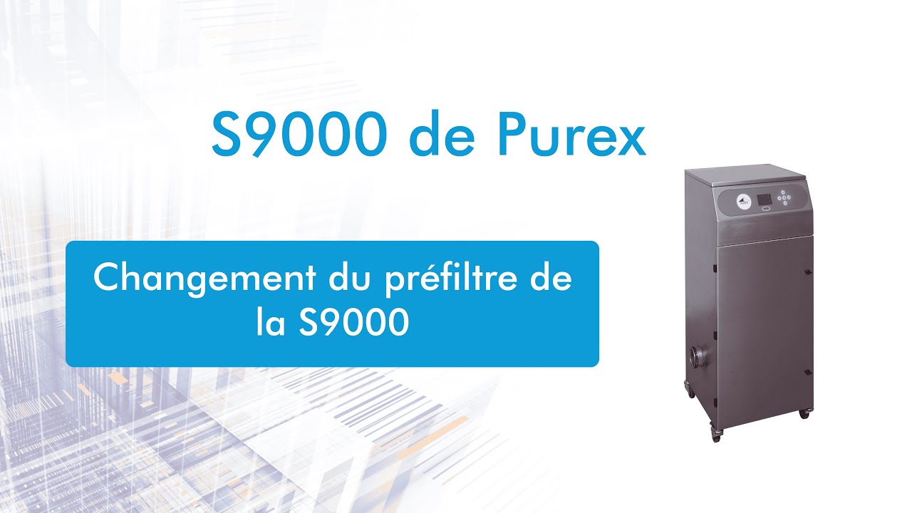 DEMO - Machine Purex S9000 - Changement préfiltre - YouTube