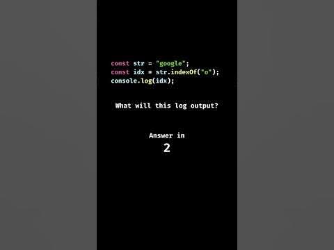 Coding Question Of The Day 28 - What will this log output? #shorts #javascript #100daysofcode ...