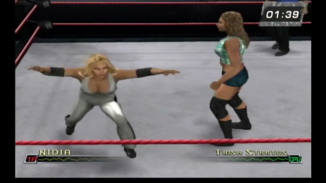 WWE Raw 2 - XBOX Gameplay - Nidia vs Trish Stratus - Rematch - YouTube