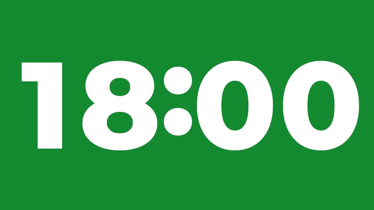 18 Minute Timer With Music | 18 Minute Countdown | 18 Minute Stopwatch ...