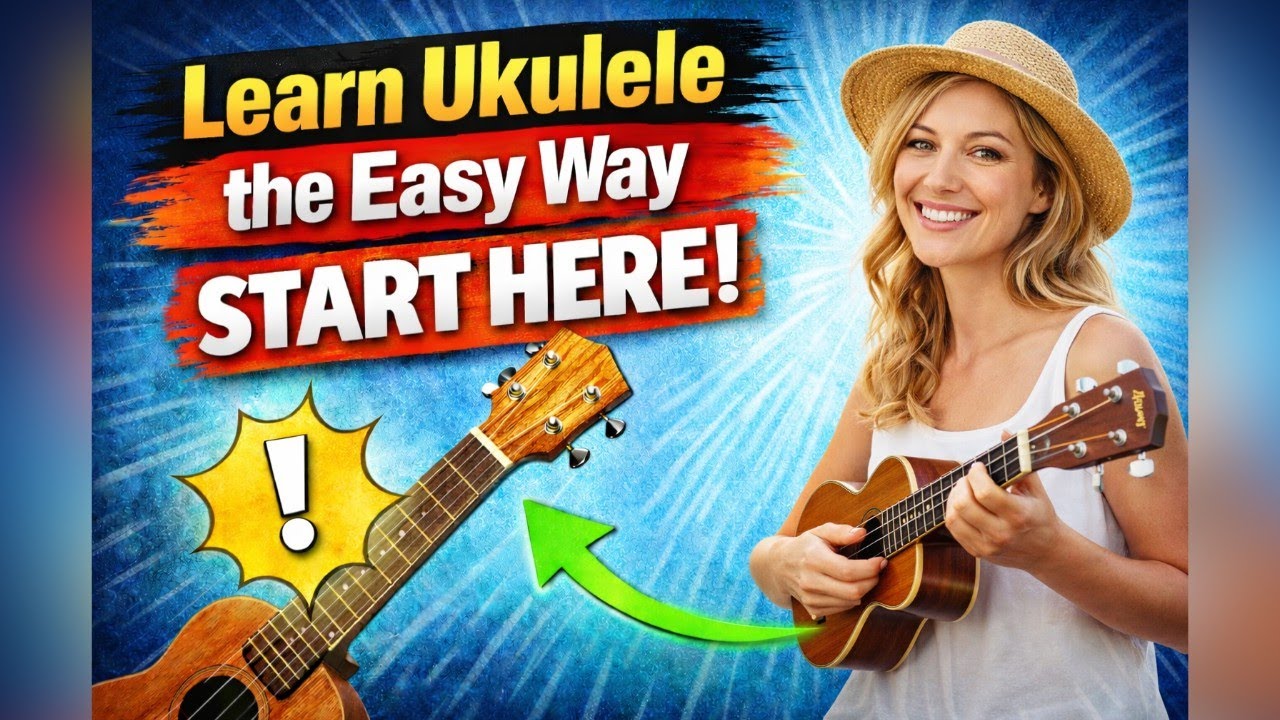 UKULELE LESSON 1 - (FREE 5 DAY CHALLENGE) Start Here! - YouTube