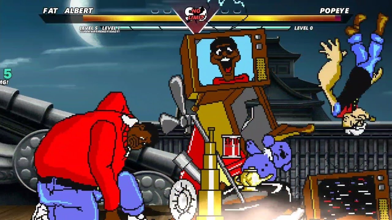 FAT ALBERT vs POPEYE - Highest Level Incredible Epic Fight! - YouTube