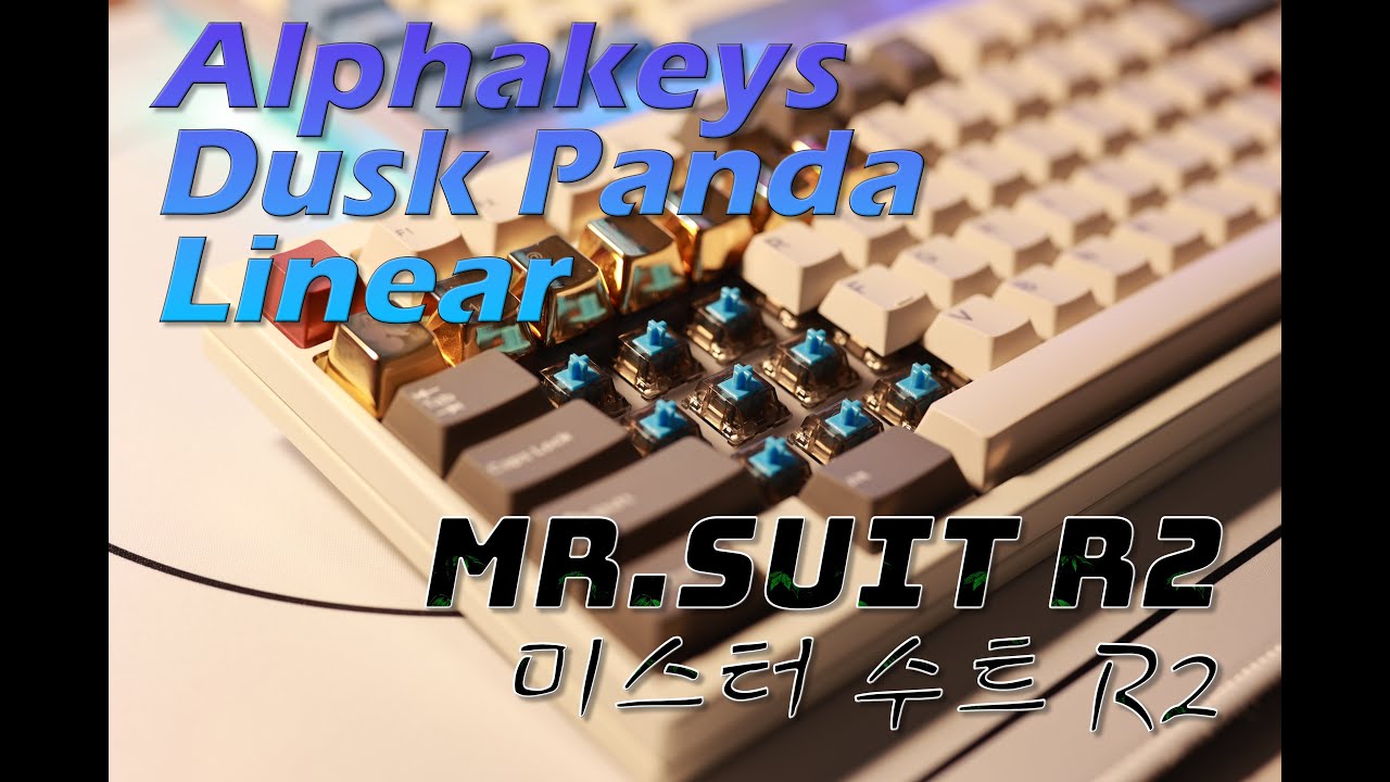 Alphakeys Dusk Panda with Mr.Suit TKL R2 / 더스크 판다 & 수트 - YouTube