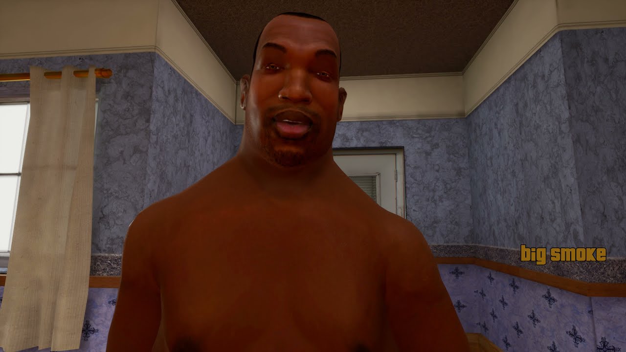GTA San Andreas Definitive Edition (PC) - Big Smoke Cutscene w/ Fat CJ ...