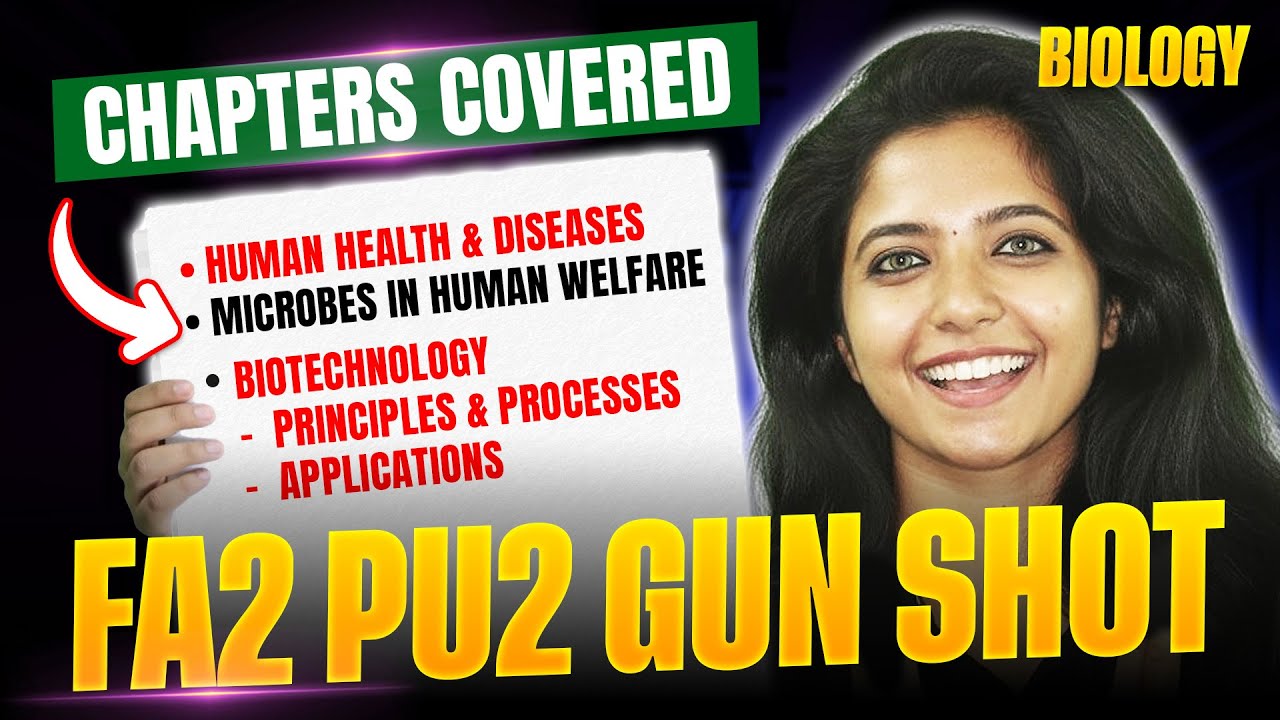 📘 PU2 Biology Unit Test 2 Gunshot Marathon | FA2 Biology Syllabus ...
