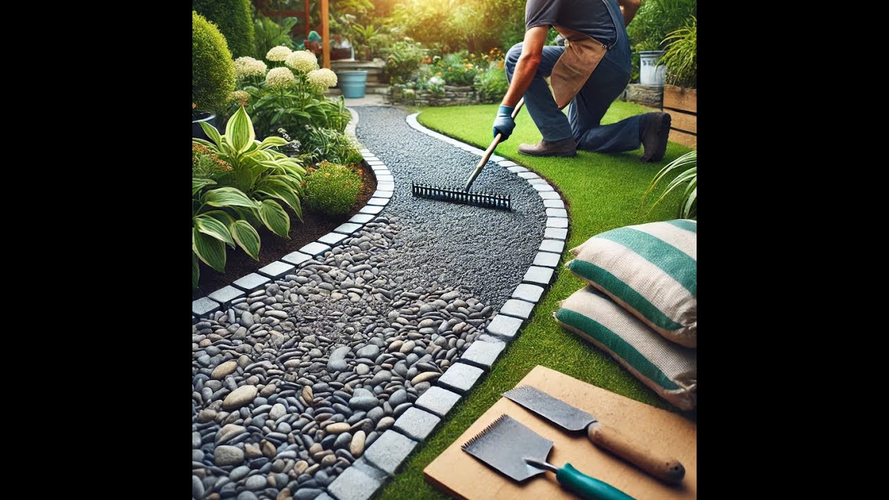 DIY Chipped Slate Walkway | Easy & Beautiful Garden Path Tutorial! DIY ...