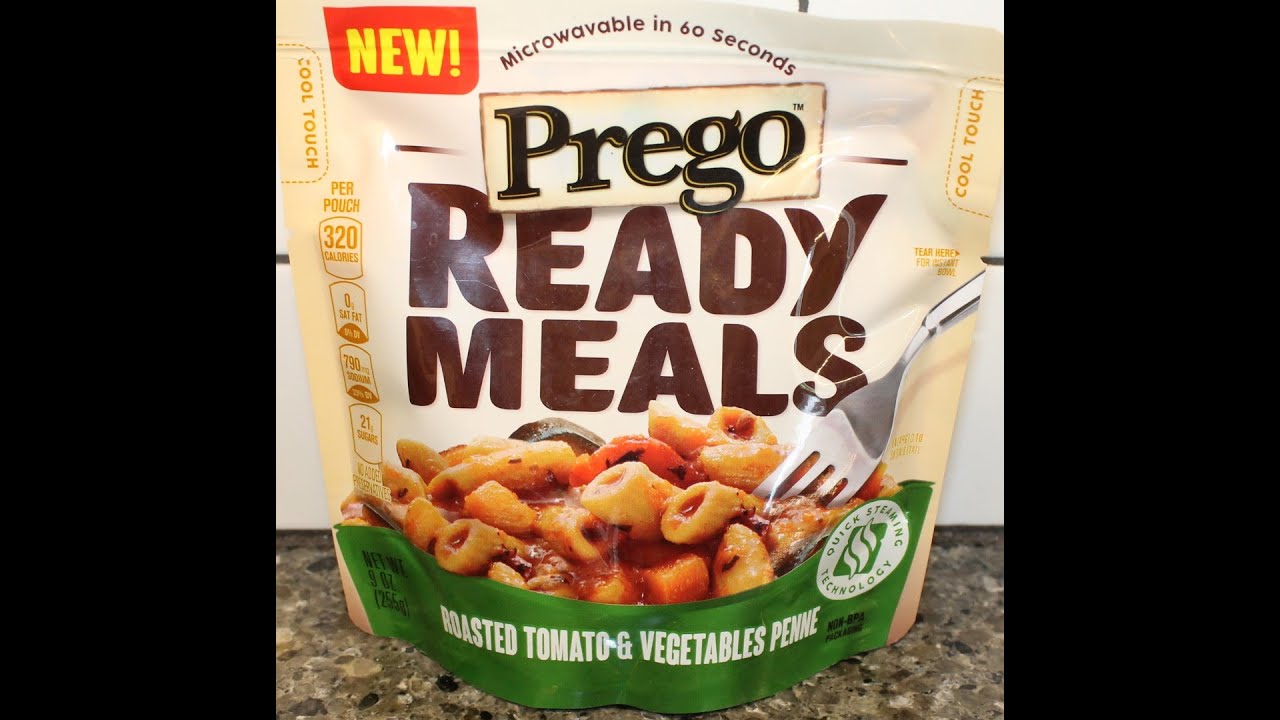 Prego Ready Meals: Roasted Tomato & Vegetables Penne Review - YouTube