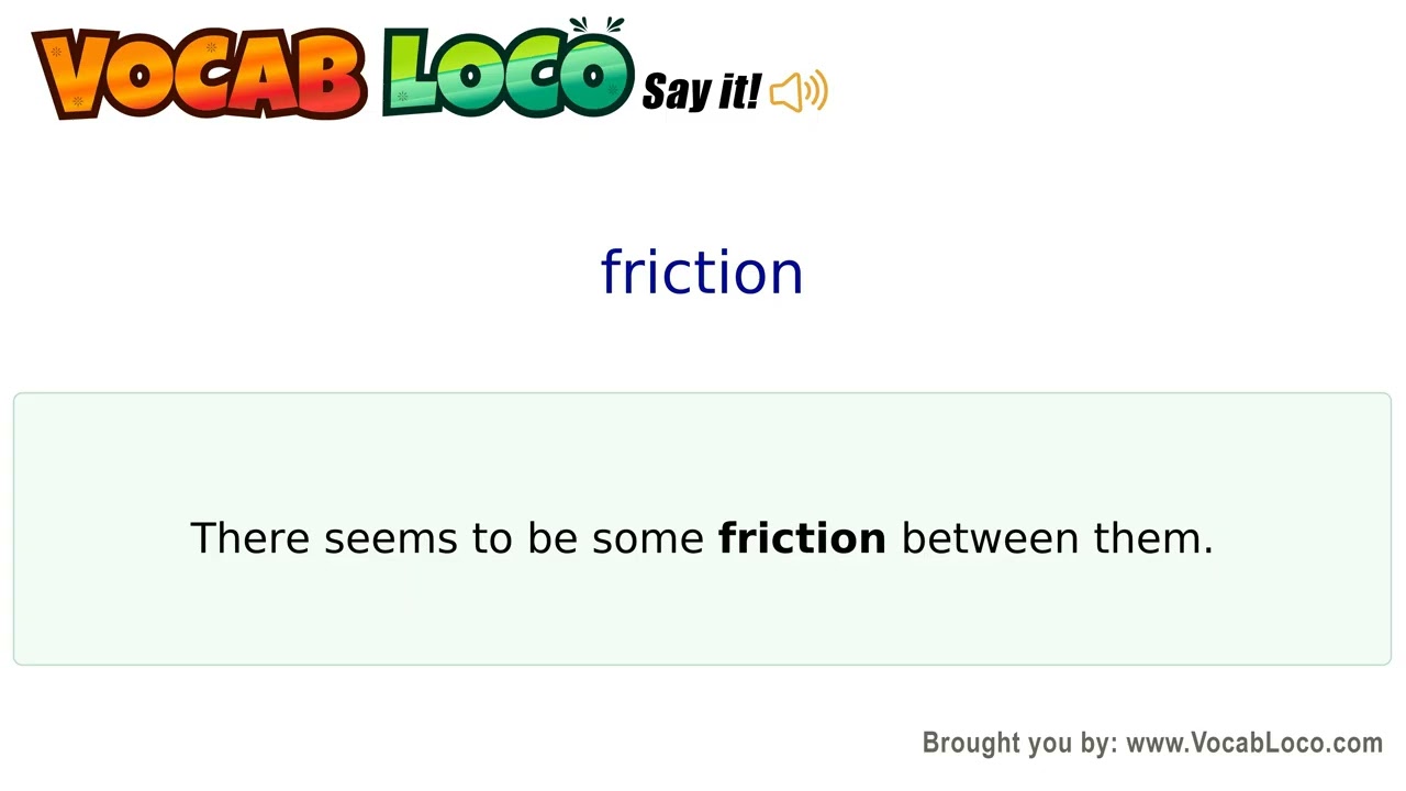 Friction Synonym