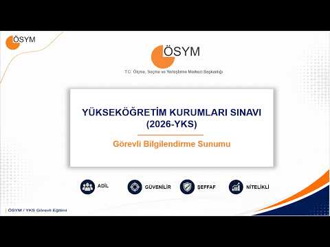 2026 YKS Görevli Bilgilendirme Sunumu