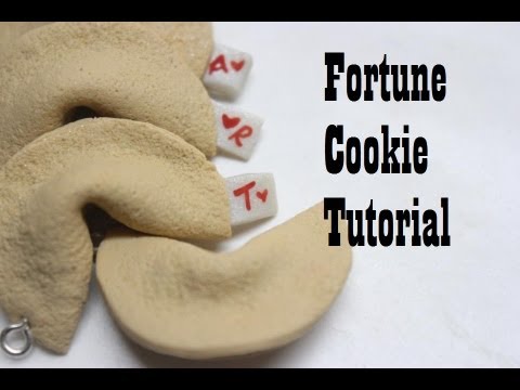Polymer Clay Fortune Cookie Tutorial - YouTube