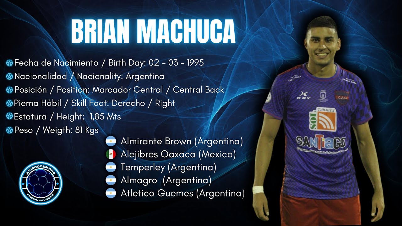 Brian Machuca #2 // Marcador Central - Center Back // Guemes de ...