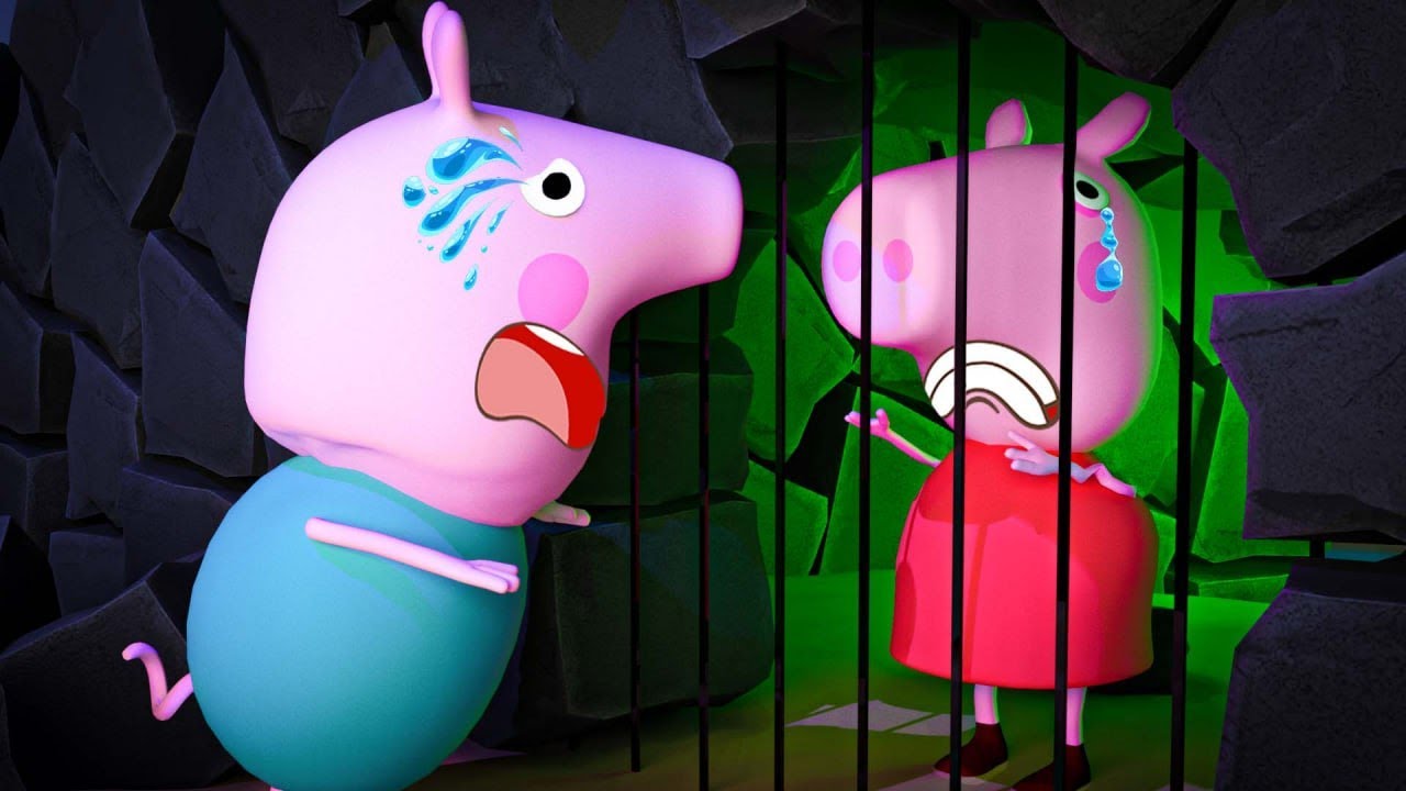 PLEASE!! George pig open the door for peppa!| Sad story Peppa pig ...