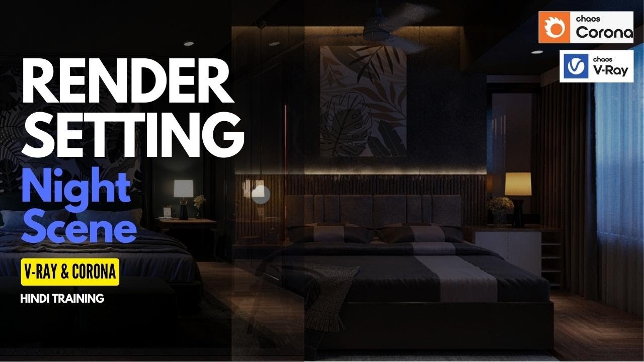 V-ray & Corona Render Realistic Night Setting| 3ds Max - YouTube