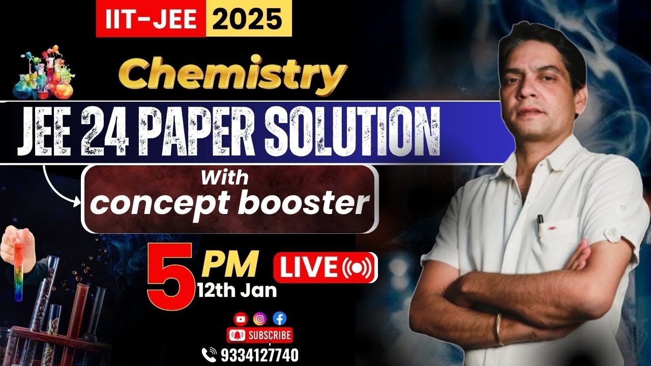 IIT JEE Mains 2024 Chemistry Paper solution with concept boosting ...