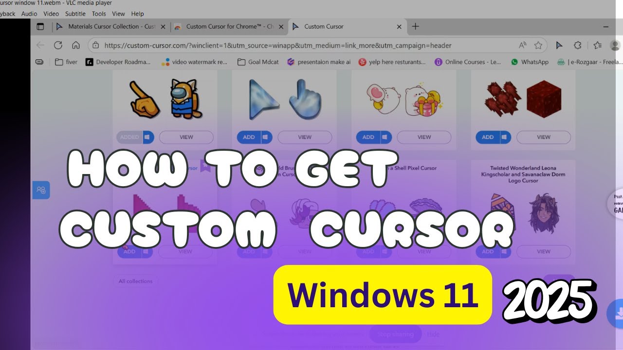 How To Get A CUSTOM CURSOR in Window 11 ( 2025) - YouTube