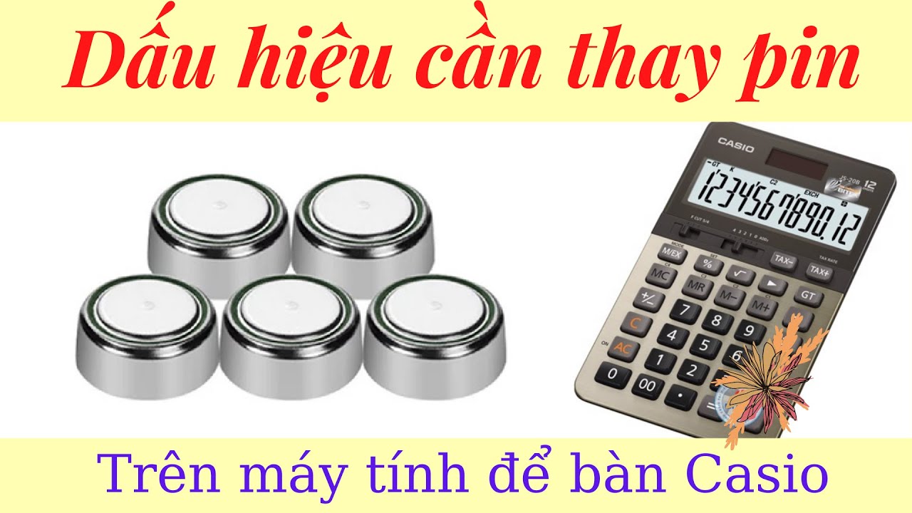 Dấu hiệu cần thay pin trên máy tính để bàn Casio #côngnghệTVB - YouTube